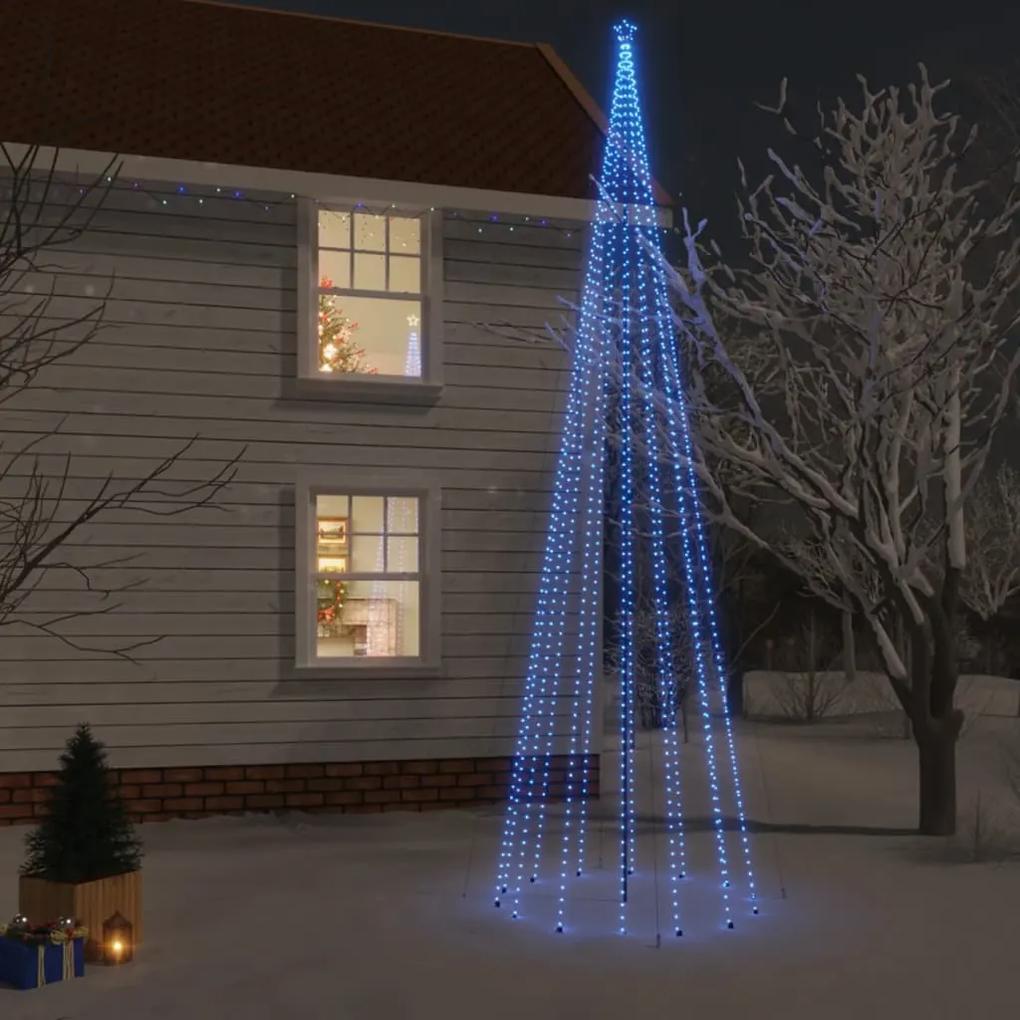 Vánoční strom s hrotem 1 134 modrých LED diod 800 cm - Default Title