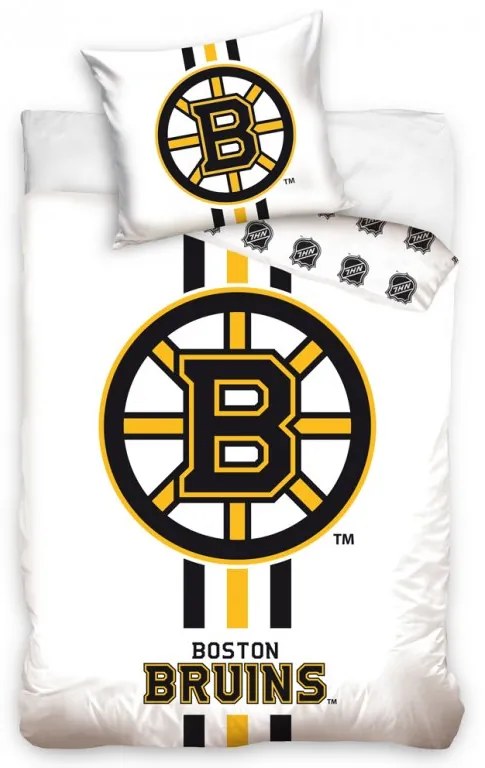 Hokejové povlečení NHL Boston Bruins White