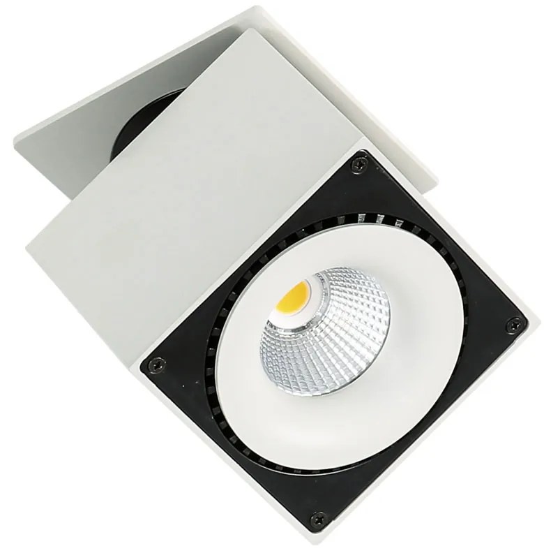 SL7562 / 28W 3000K WH + BL ITALUX Sevilla Square Recessed 3000K moderní povrchové bodové svítidlo 28W = 2350lm LED bílé světlo (3000K) IP20 Stropní bodovky