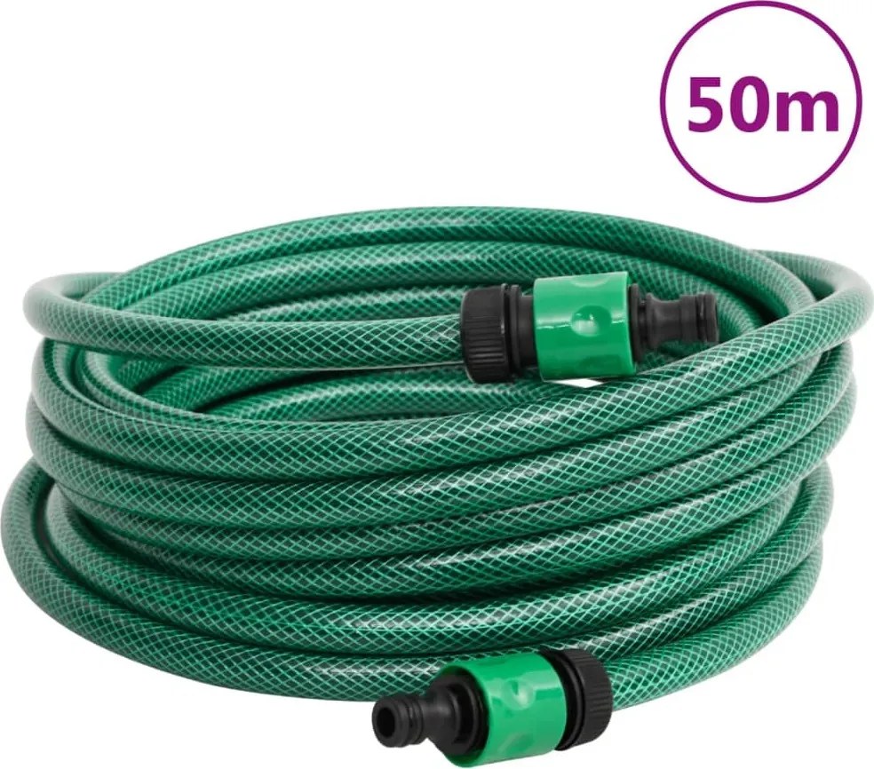 vidaXL Bazénová hadice zelená 50 m PVC [154366]