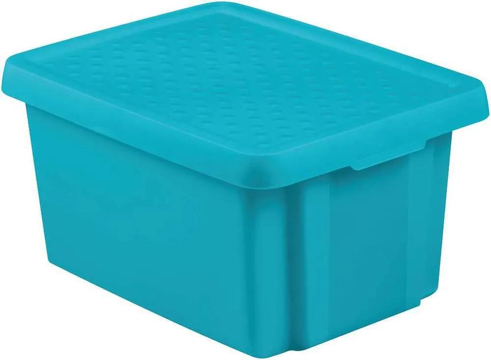 CURVER Úložný box s víkem 16L - modrý