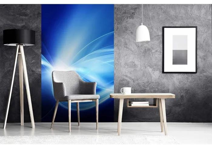 DIMEX | Vliesová fototapeta na zeď Modrý abstrakt MS-2-0288  | 150 x 250 cm | modrá, bílá