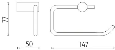 Nimco Držák na toaletní papír BORMO - BR 11055-26