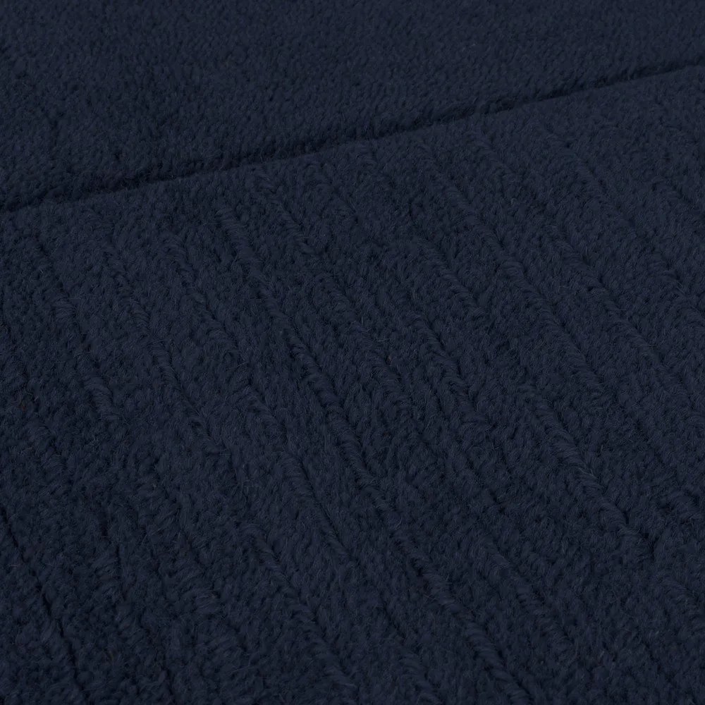 Tmavě modrý ručně tkaný vlněný koberec 120x170 cm Textured Wool Border – Flair Rugs