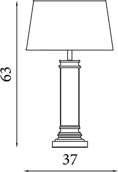 Searchlight EU5141SS Stylová stolní lampa PEDESTAL SATIN + čiré sklo