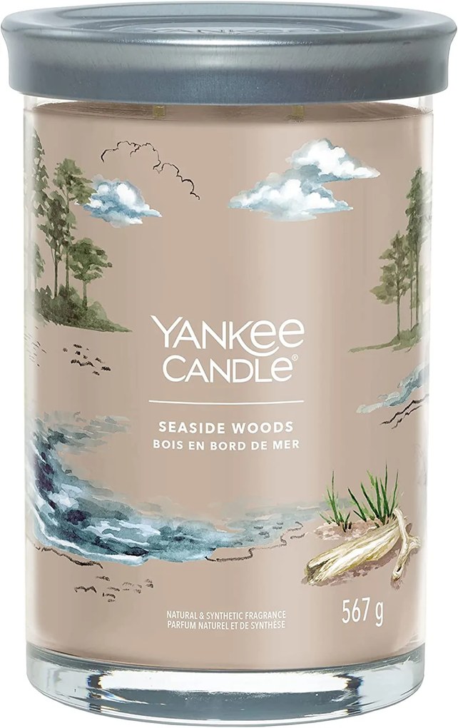 Yankee Candle vonná svíčka Signature Tumbler ve skle velká Seaside Woods 567g