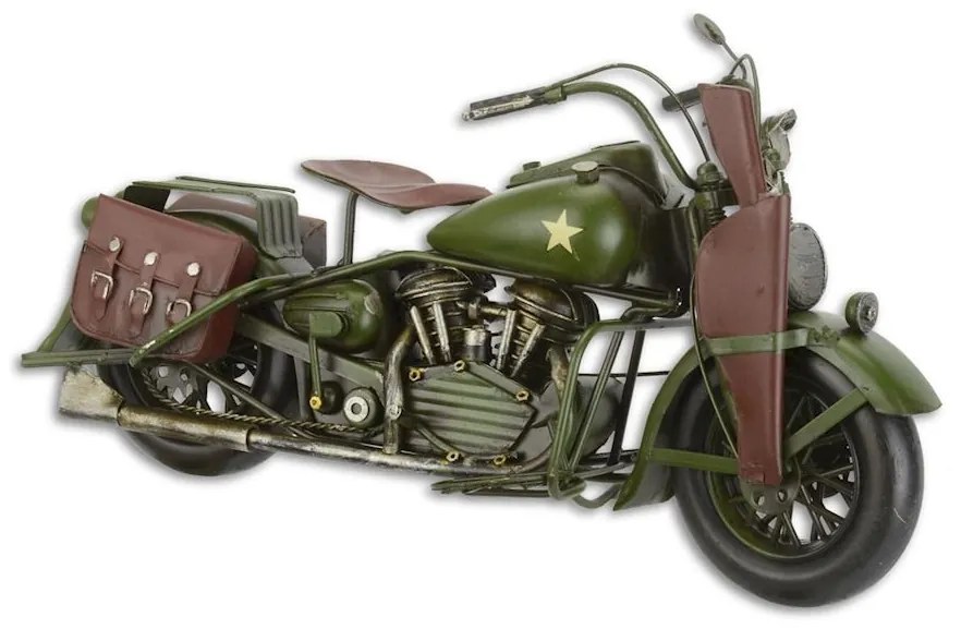Plechový model - Vojenská motorka URAL
