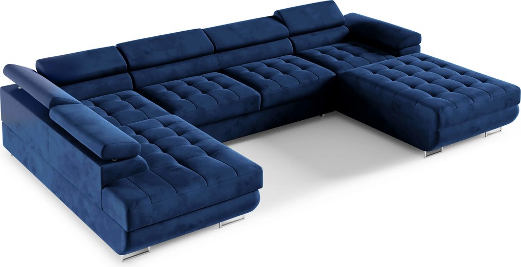 Eka Rohová sedačka BEN U, 347 cm Roh pohovky: Levý roh U, Barva látky: Smaragdově zelená (Kronos 19)