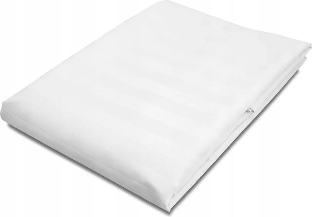 Prostěradlo 220x260 Satén Bambus Stripe White