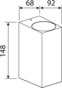 LED svítidlo McLED Revos 2S 6W 3000K IP65 černá ML-518.007.19.0