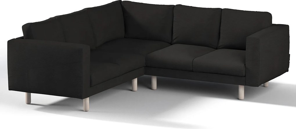 Potah na pohovku IKEA Norsborg rohová 4-místná barva černá látka pletený vzor