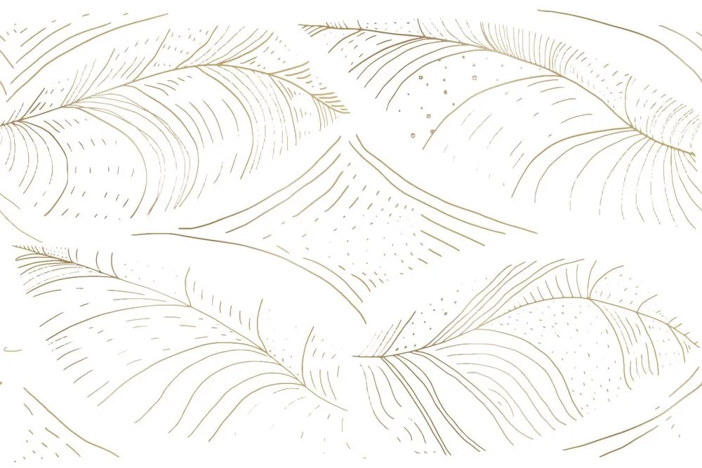 Tapeta jemná struktura listů