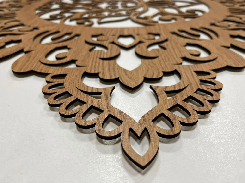 dřevo života Mandala DUCHOVNÍ RŮST Zvolte barvu dekoru: Dub Sonoma, Zvolte rozměr Ø (cm): 60