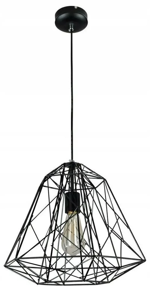 Toolight - Závěsná stropní lampa Reno - černá - APP217