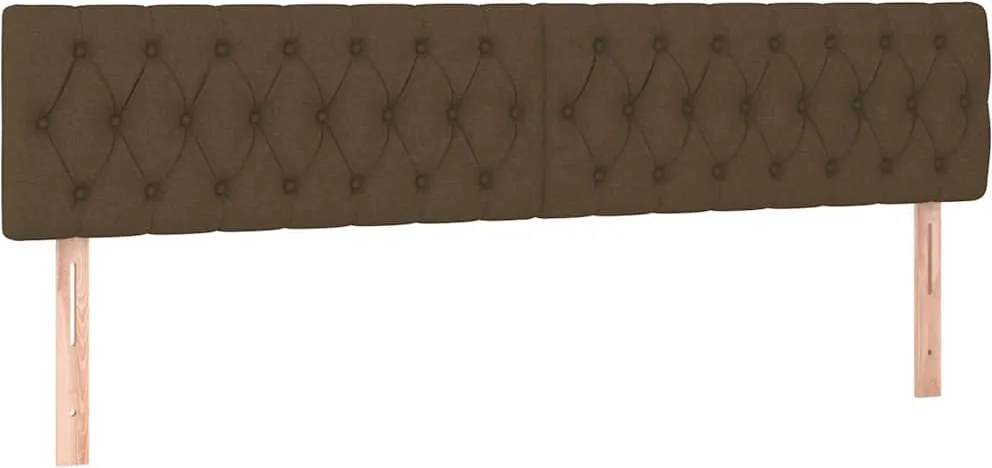 Box spring postel s matrací tmavě hnědá 180x200 cm textil 3127064