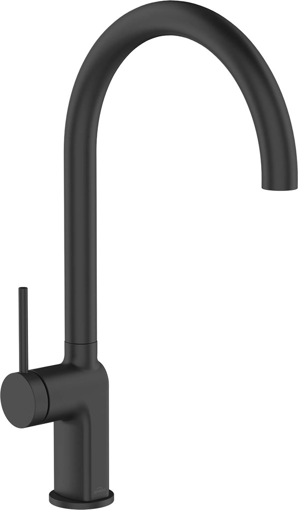 Invena Kalitea, dřezová baterie h-373, černá matná, INV-BZ-72-004-V