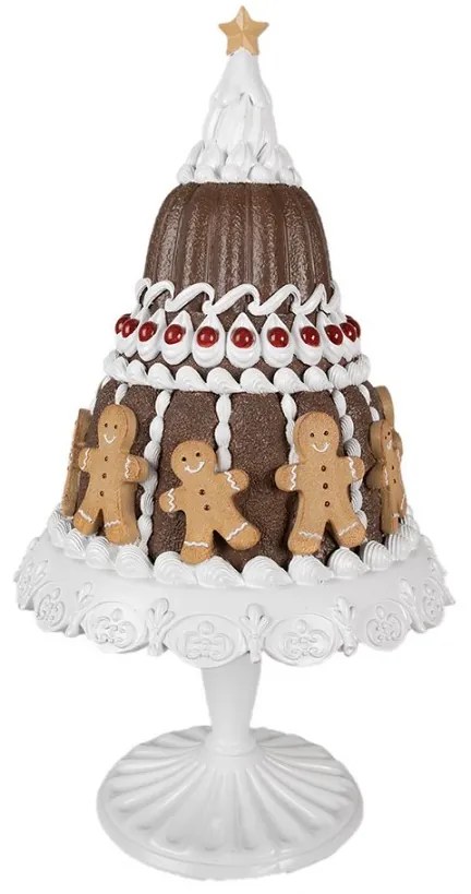 Dekorace dort s perníčky na podnosu na noze Gingerbread Cake - Ø 29*52 cm