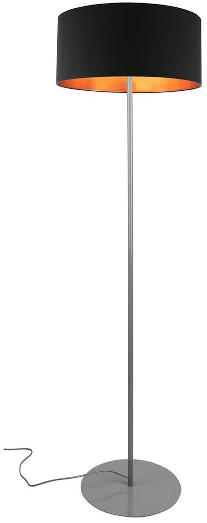 Podlahová lampa SHADE, 1x textilní stínítko (výběr ze 4 barev), (výběr ze 3 barev konstrukce), (fi 44cm), G