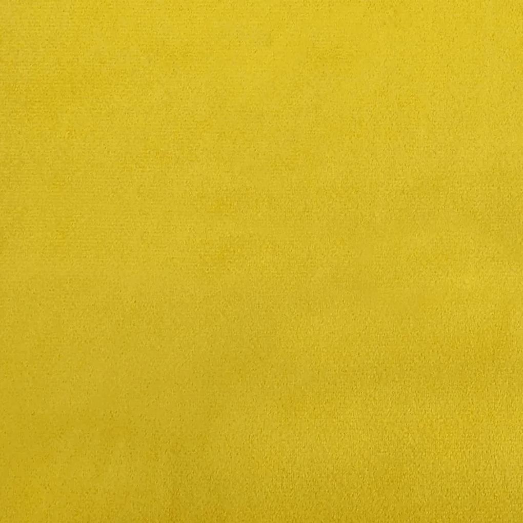 3místná pohovka žlutá 180 cm samet - Default Title