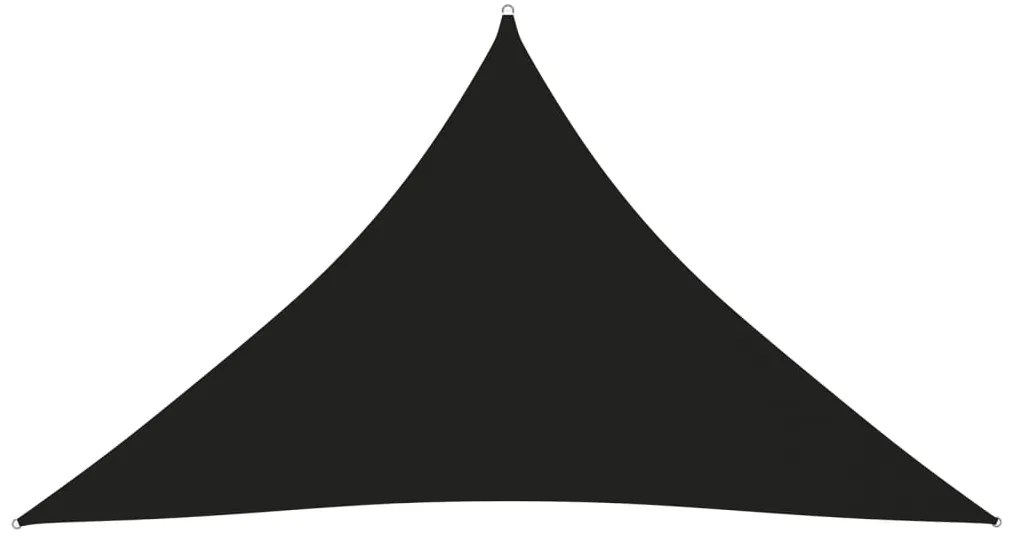 vidaXL Stínící plachta oxfordská látka trojúhelníková 5x5x6 m černá
