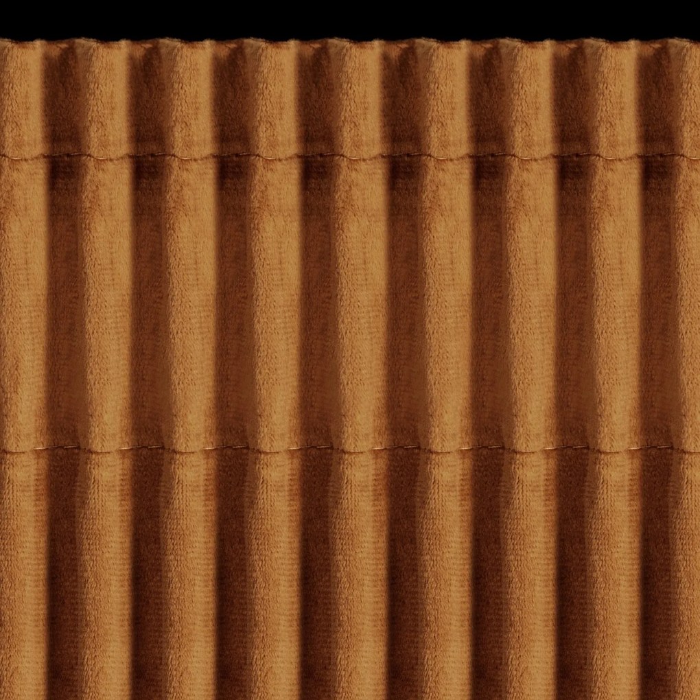ZATEMŇOVACÍ ZÁVĚS NA PÁSCE MELANIE 140X270 CM REZAVÝ