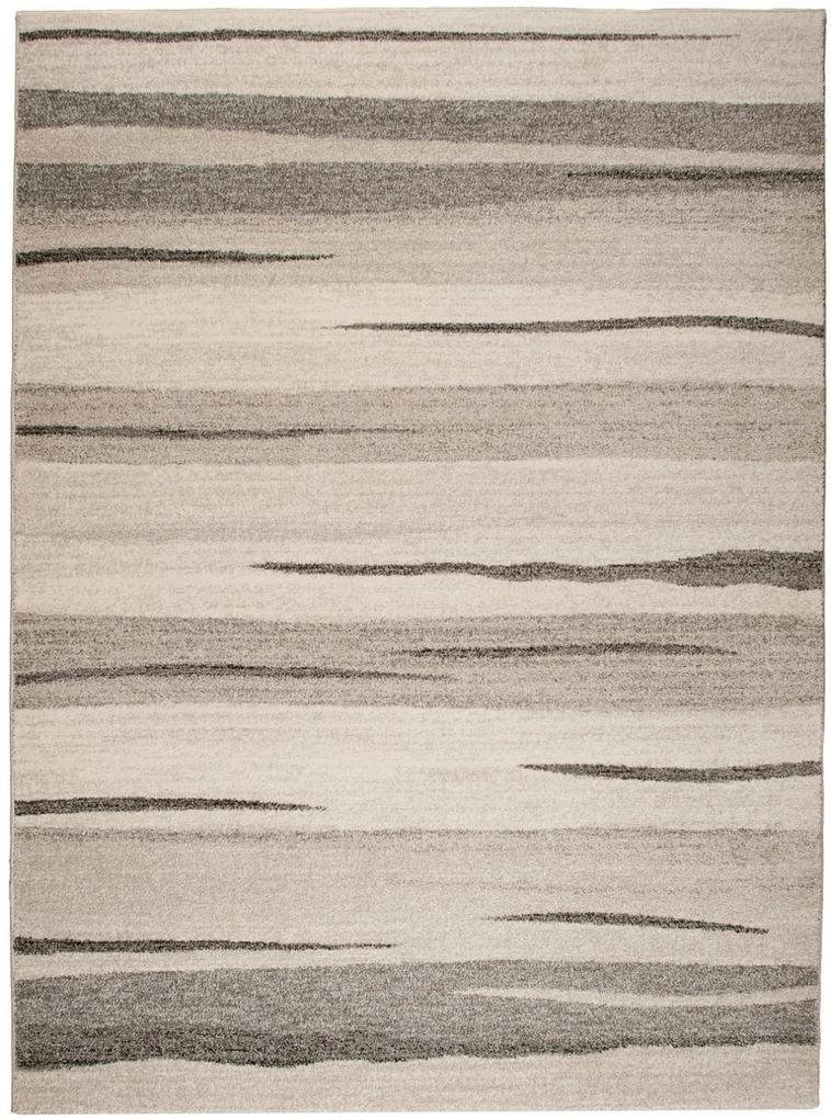Chemex Moderní koberec Ostrava - pruhy 2 - béžový Rozměr koberce: 160x220 cm
