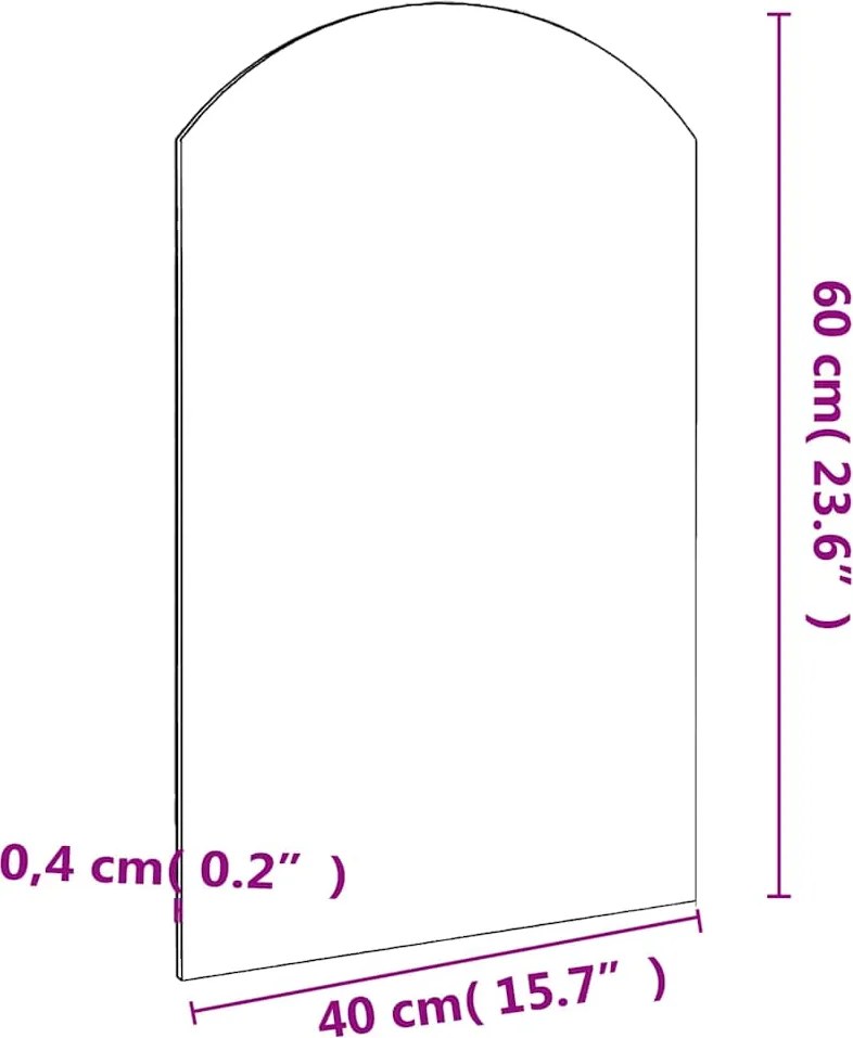 Zrcadlo 60 x 40 cm sklo 326087