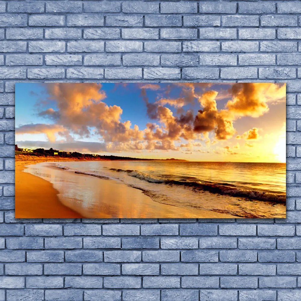 akrylový obraz Oceán Pláž Krajina 120x60 cm
