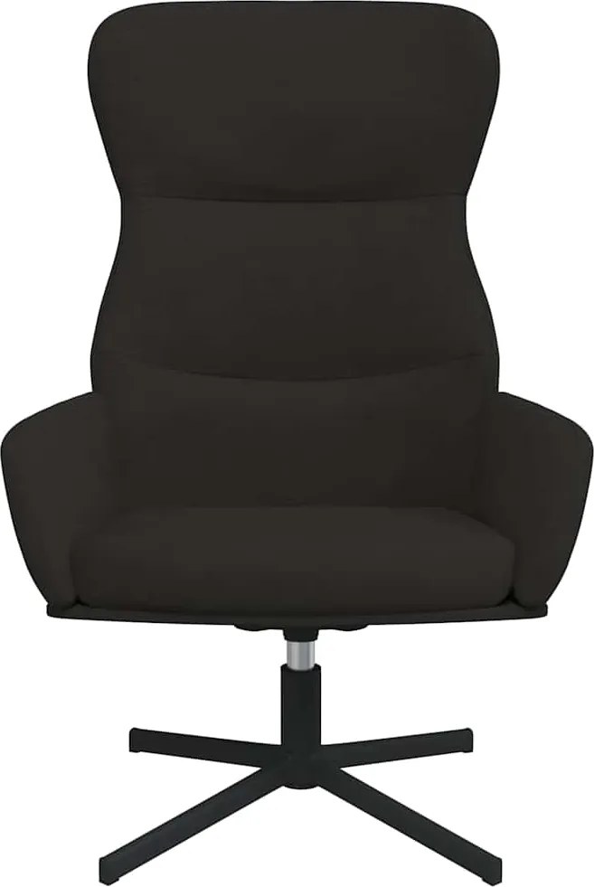 Relaxační křeslo černé samet 341114