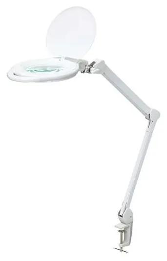 Geti | LED Stmívatelná stolní lampa s lupou LED/10W/230V bílá | TI0018