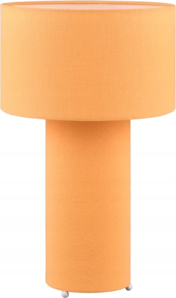 noční stolní lampa z tkaniny oranžová 40 cm do ložnice obývacího pokoje Trio