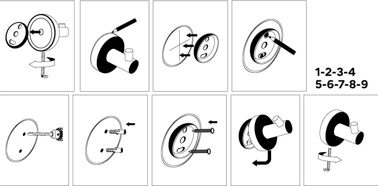 Nimco Držák na kartáčky BORMO černá - BRC 11058KN-90