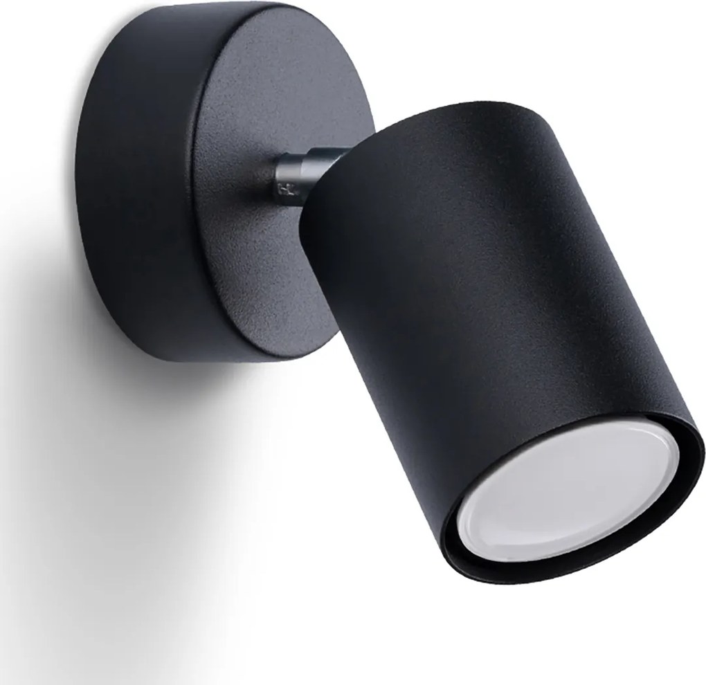Sollux Lighting Nástěnné svítidlo LEMMI 1 černé
