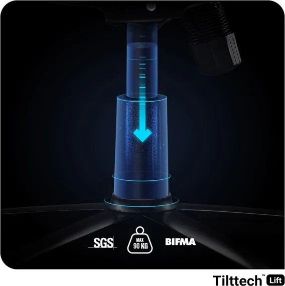 Látková herní židle Small Size, bílo-černá: Diablo X-Player 2.0