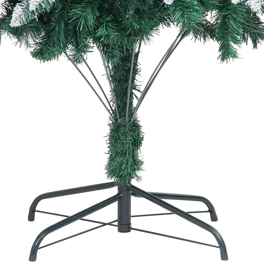 Umělý vánoční stromek se šiškami a bílým sněhem 240 cm 321018