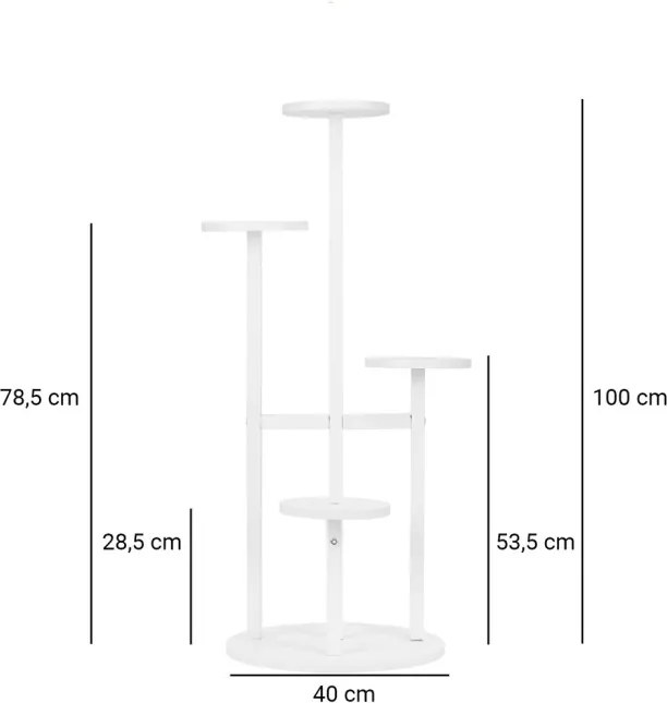 Stojan na květiny FINO bílý