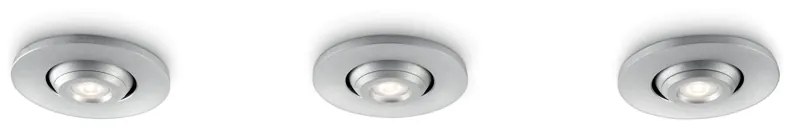 Philips Philips 57983/48/16 - SADA 3x LED Stmívatelné koupelnové svítidlo TALITHA LED/2W P0850