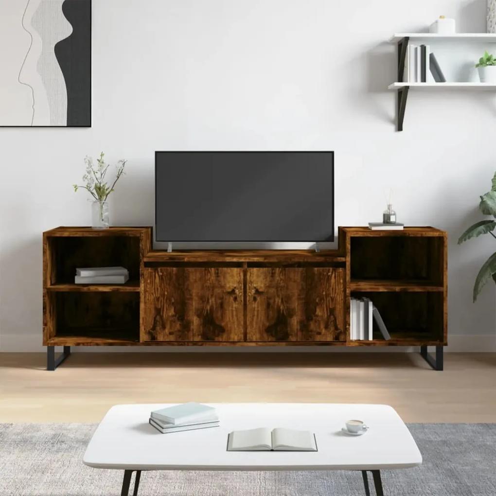 vidaXL TV skříňka 160x35x55 cm kompozitní dřevo [831355] Barva: hnědý dub