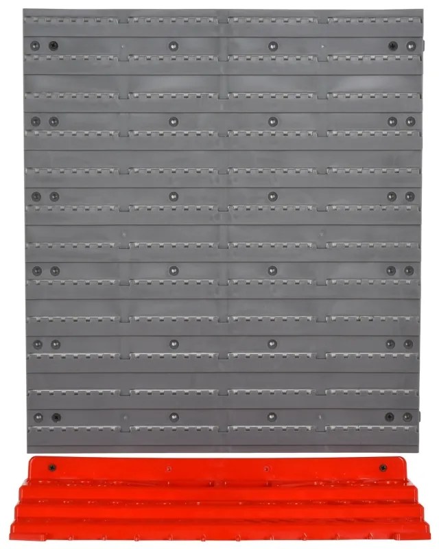Nástěnný držák nástrojů s 50 háčky a 2 policemi 95,5 x 23 x 53,5 cm B40-023