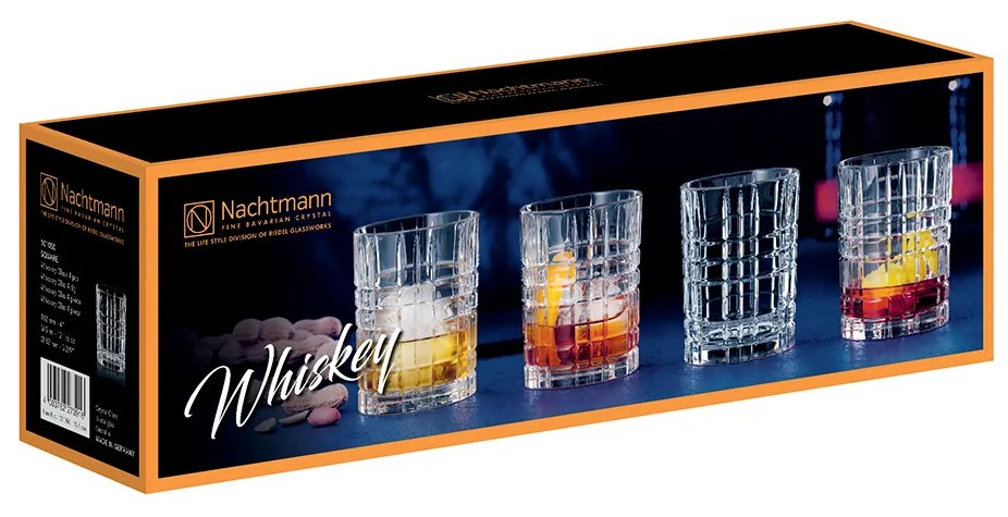 Sklenice Nachtmann Whisky SQUARE 4ks 345 ml 101050