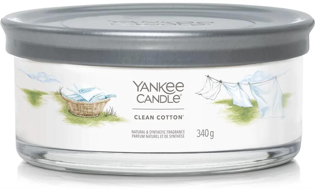Yankee Candle – Signature Tumbler svíčka Clean Cotton (Čistá bavlna) Velikost: střední 340 g
