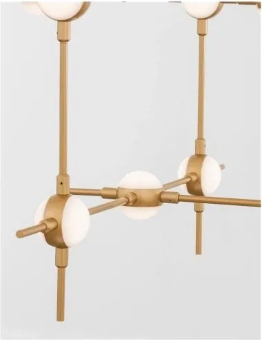 Závěsné LED svítidlo NOVA LUCE ATOMO 84W 3000K 9180630 stmívatelné Triac