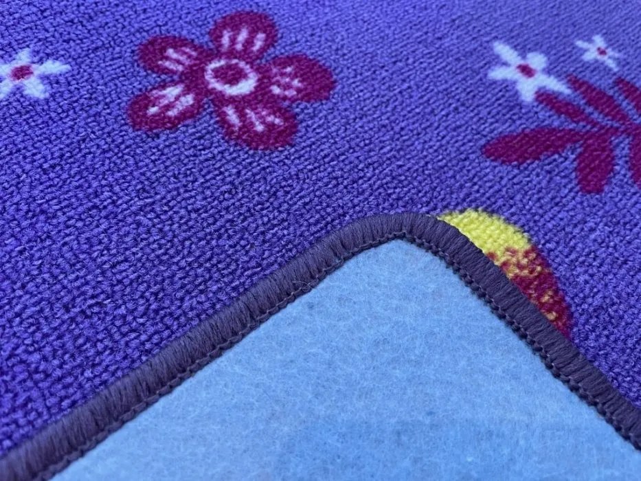 Vopi Dětský koberec Motýlek 5291 fialový 160 x 240 cm