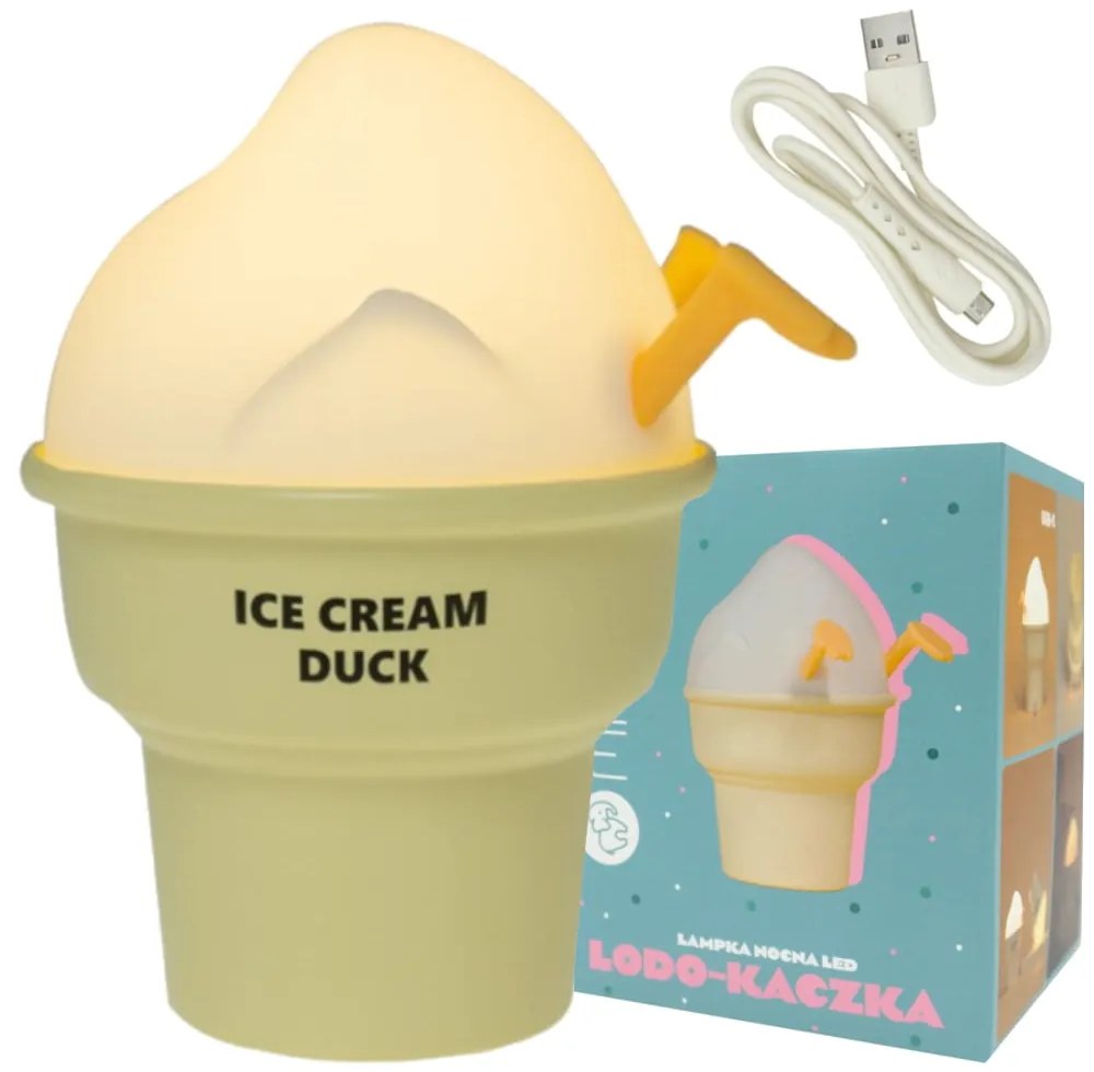 ECOLIGHT Dětská LED noční lampa ICE-DUCK