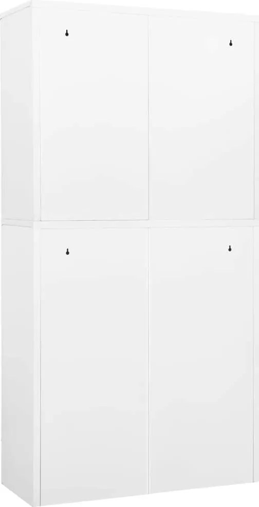 vidaXL Kancelářská skříň 90 x 40 x 180 cm ocel [336413] Barva: světle šedá