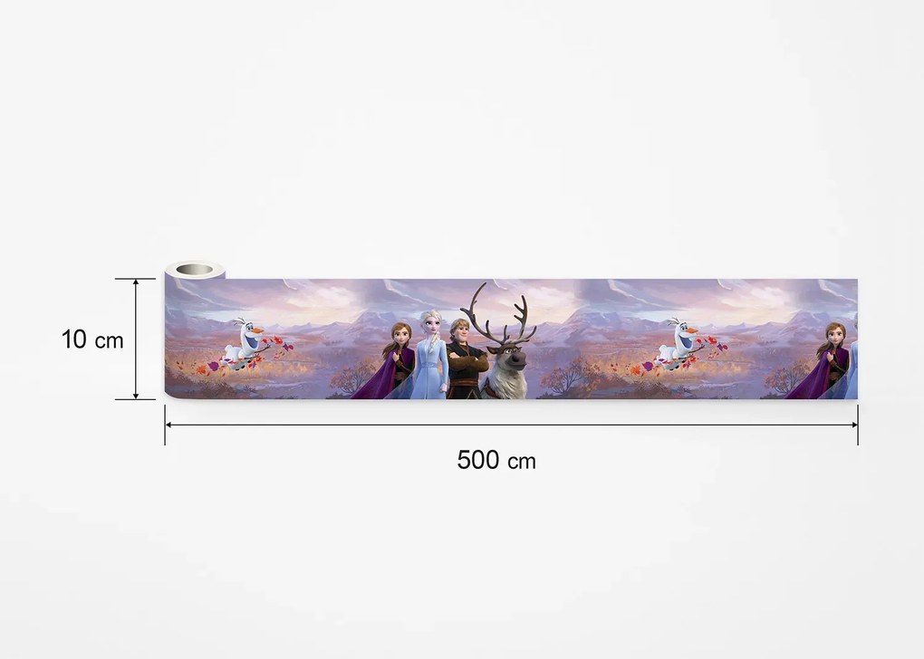 Dětská samolepící bordura na zeď Disney Ledové království | 5 m x 9.7 cm | DWBD8159