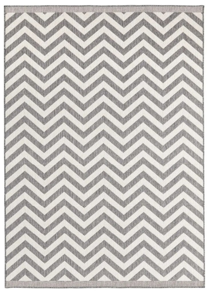 Hanse Home, Kusový koberec Twin Supreme 103432 Palma grey creme – na ven i na doma, 240x340, šedá, chodba / předsíň