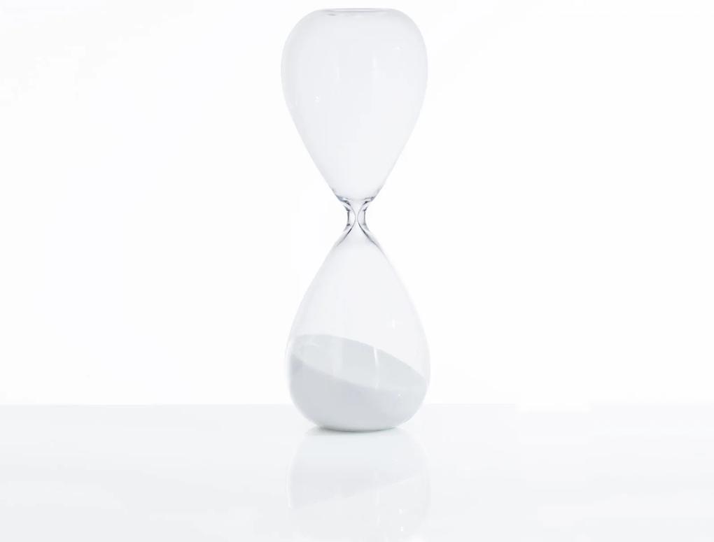 Tomasucci Dekoračná přesípací hodiny TOMTIME-A WHITE 30 Ø.9x23,5cm,  bílo-černé