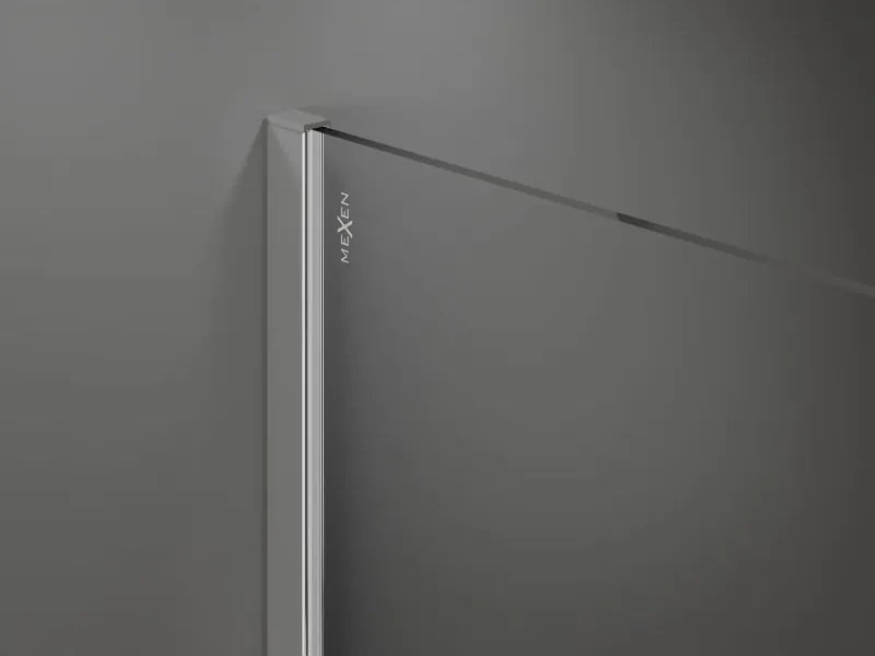 Mexen Kioto sprchová stěna Walk-in 60 x 200 cm, transparentní 8 mm, chrom - 800-060-101-01-00