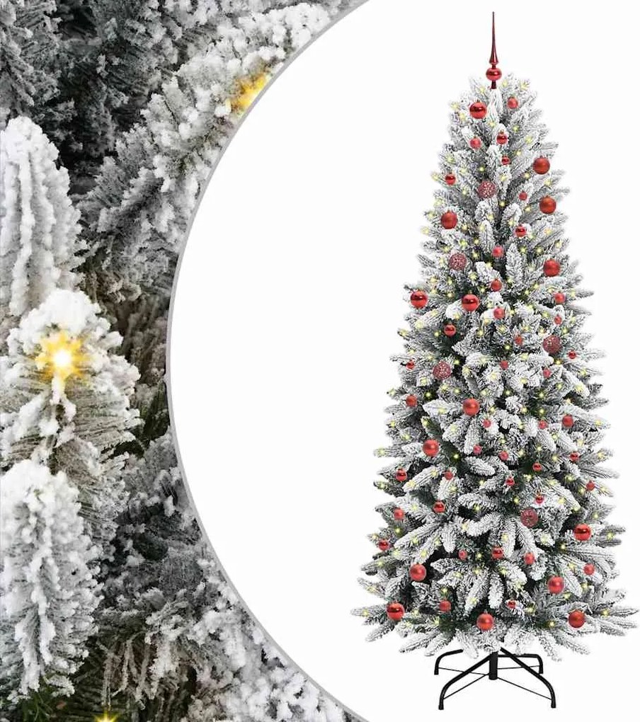 Umělý vánoční stromeček Bílá 210 cm PVC, plast, ocel a PE 3396057